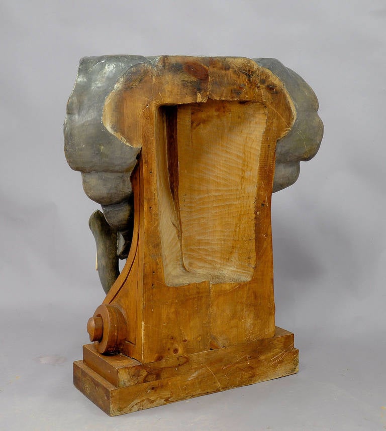 Elaborate Carved Elephant Head Statue, circa 1910 at 1stDibs | elephant ...