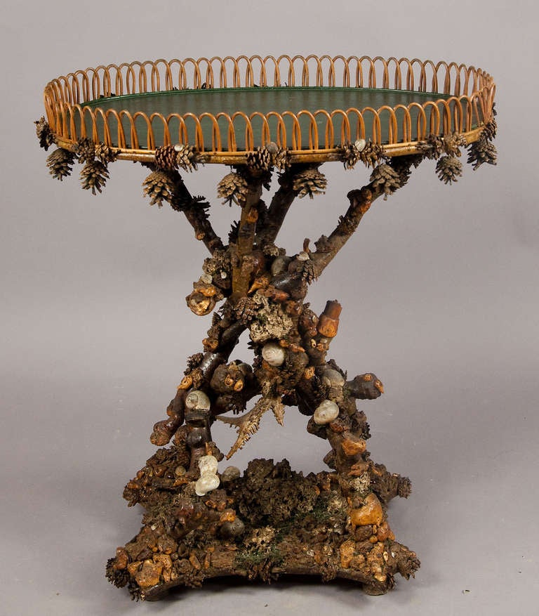 Antique Fantasy Root Wood Side Table, circa 1850 at 1stDibs