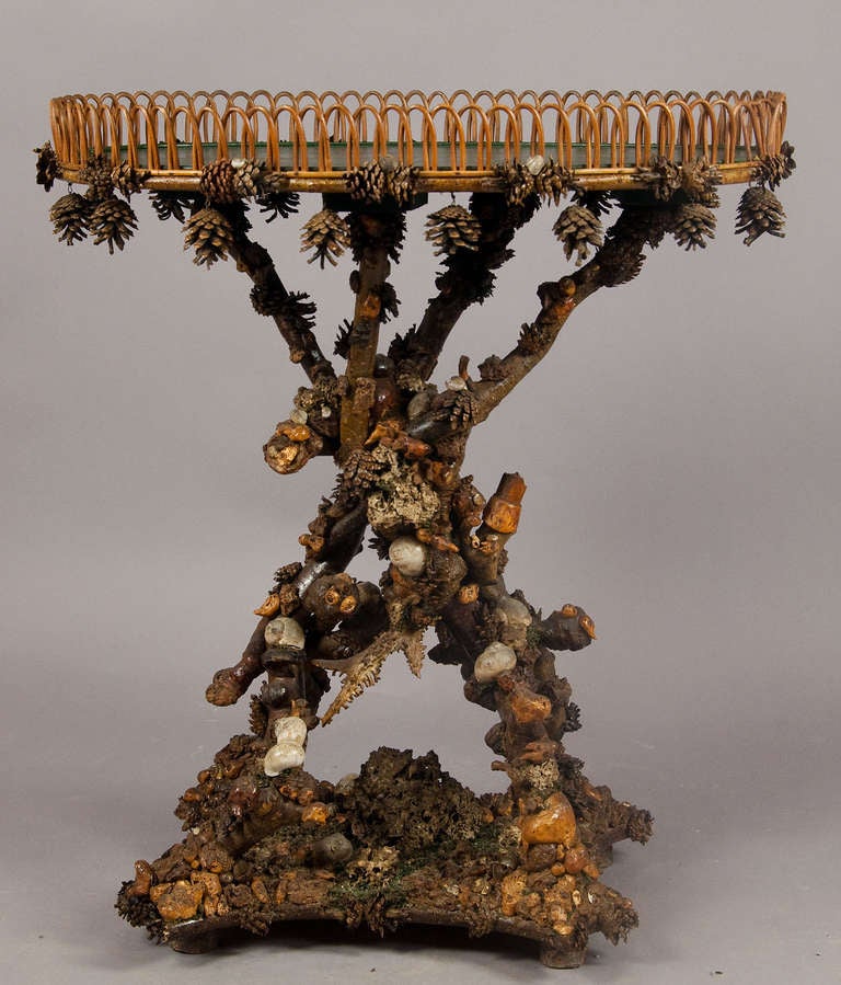 Antique Fantasy Root Wood Side Table, circa 1850 at 1stDibs
