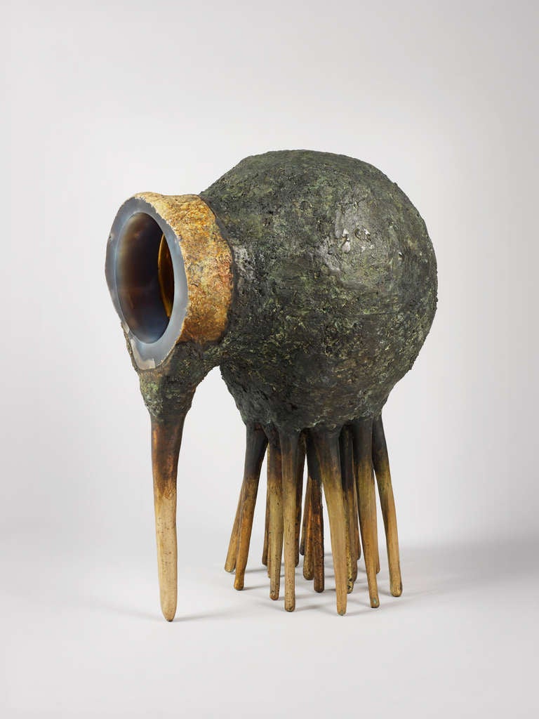 'Time Is A Treasure VIII', Bronze Sculptural Clock by Nacho Carbonell ...