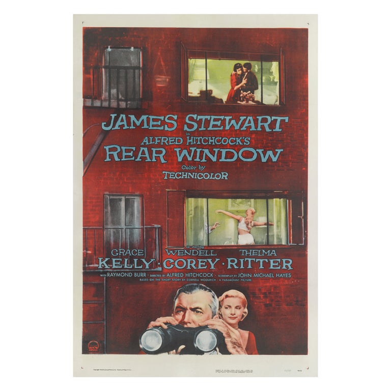 Rear Window Poster- Film Poster For Sale at 1stDibs