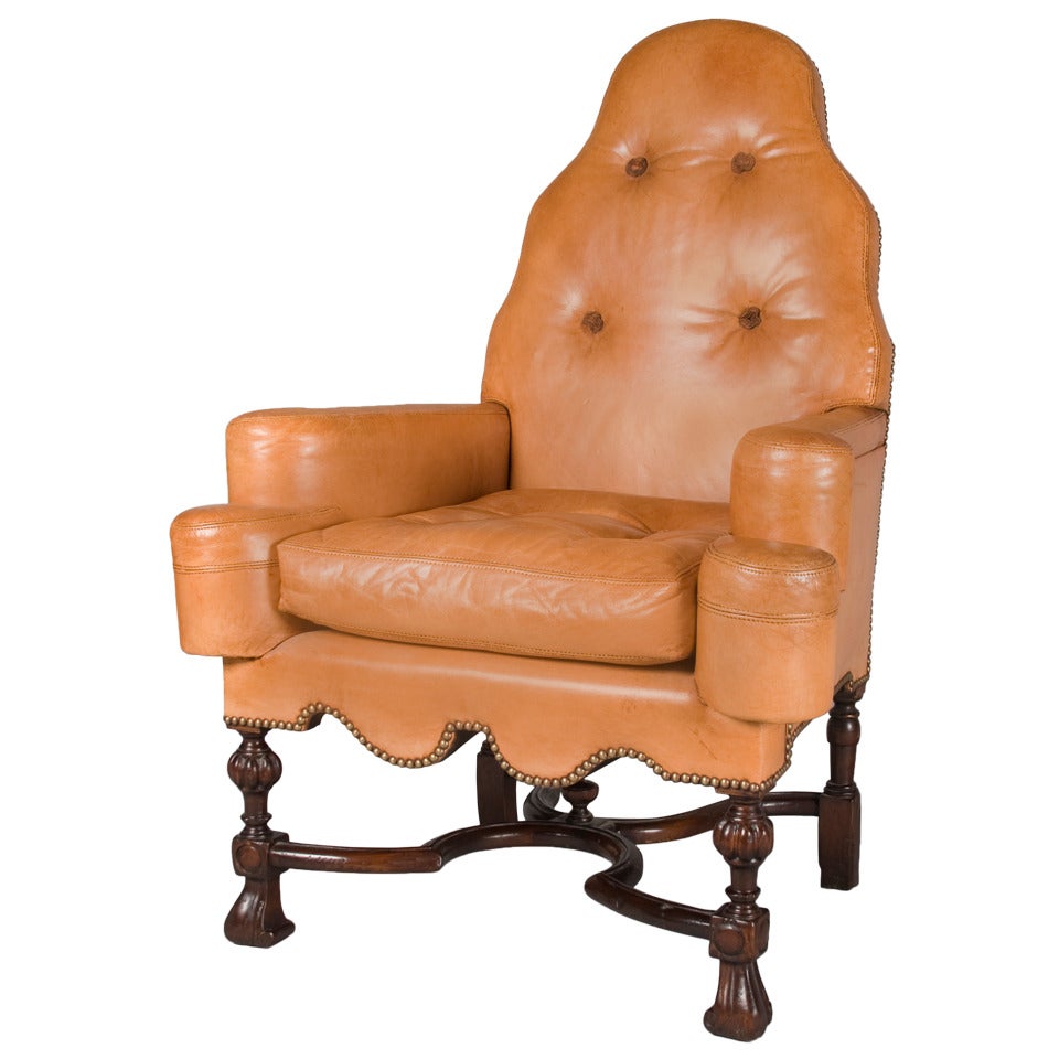Edwardian Library or Reading Chair at 1stDibs