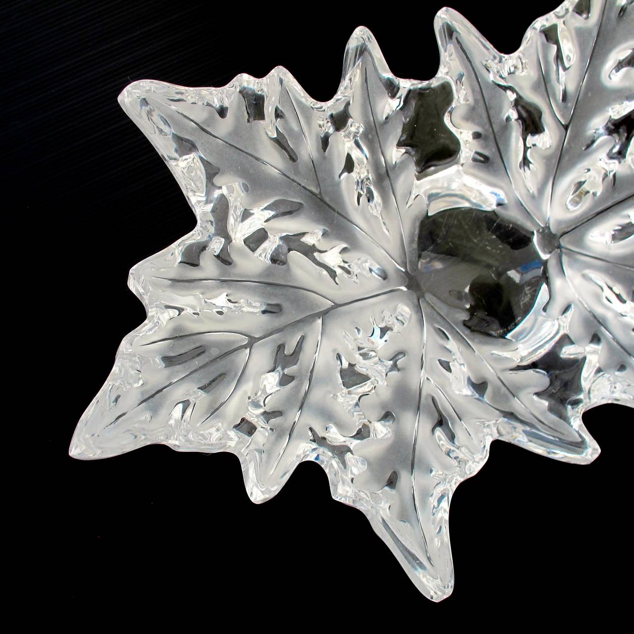René Lalique Clear and Frosted Glass Bowl "Champs-ElyséEs" at 1stDibs