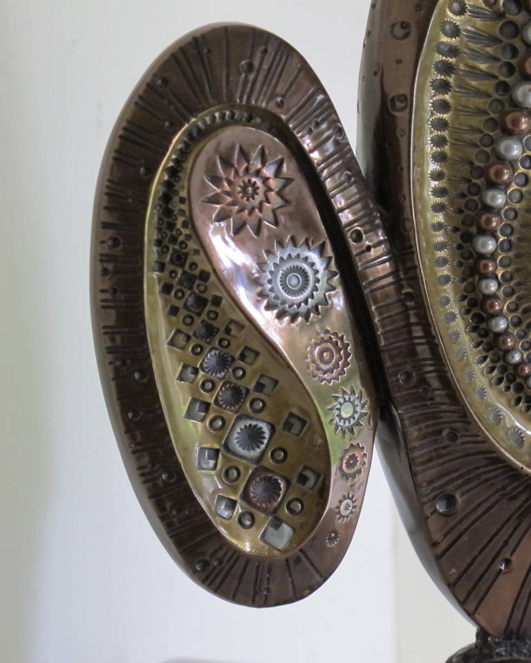 Decorative Metal Sculpture of a Fish by Giovanni Schoeman at 1stDibs