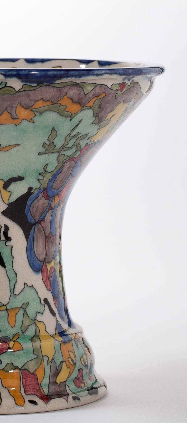 Art Deco Vase by Theo Colenbrander, Ram Pottery, Decor 'Grapes', 1923 ...