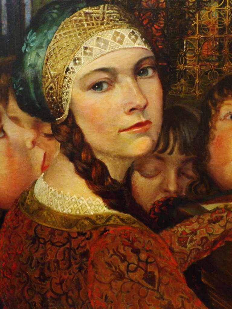 Edgard Maxence, Oil on Canvas For Sale at 1stDibs