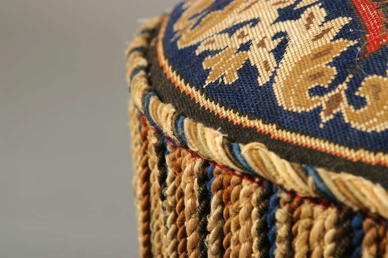 19th Century Tapestry Stool For Sale at 1stDibs