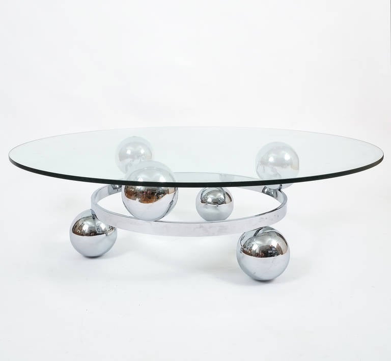 Chrome Sputnik Coffee Table at 1stDibs | sputnik table