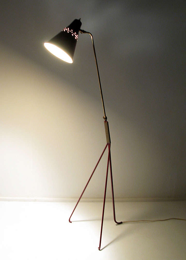 Beautiful Swedish Grasshopper Lamp by Bergboms at 1stDibs