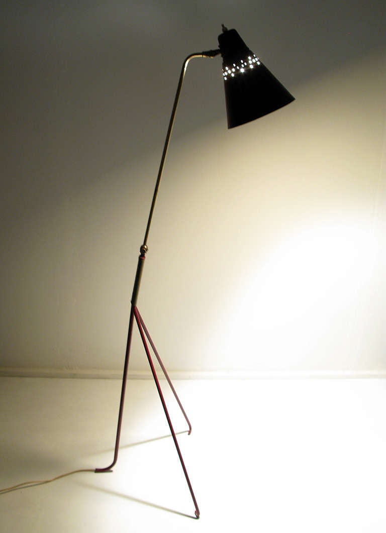 Beautiful Swedish Grasshopper Lamp by Bergboms at 1stDibs
