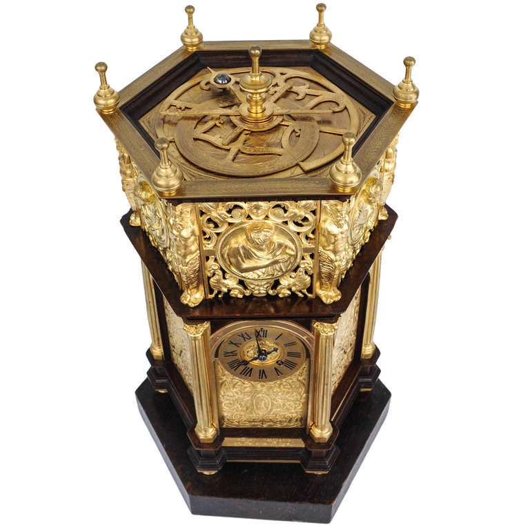 An impressive French astronomical centerpiece table clock, circa 1880 ...