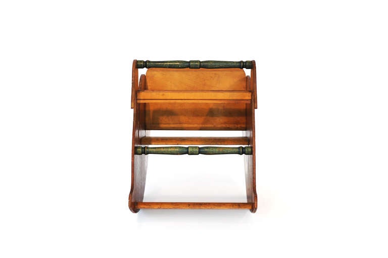 Hand-Painted Children's Swan Rocker For Sale at 1stDibs | antique swan ...