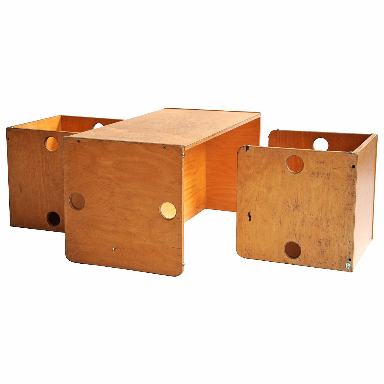 Ado Child Table and Cube Chair Set For Sale at 1stDibs