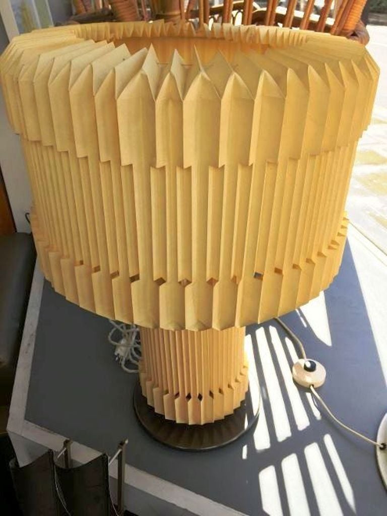 21st Century Parchement Paper Pleated Lamp by Graham Bibby For Sale at ...