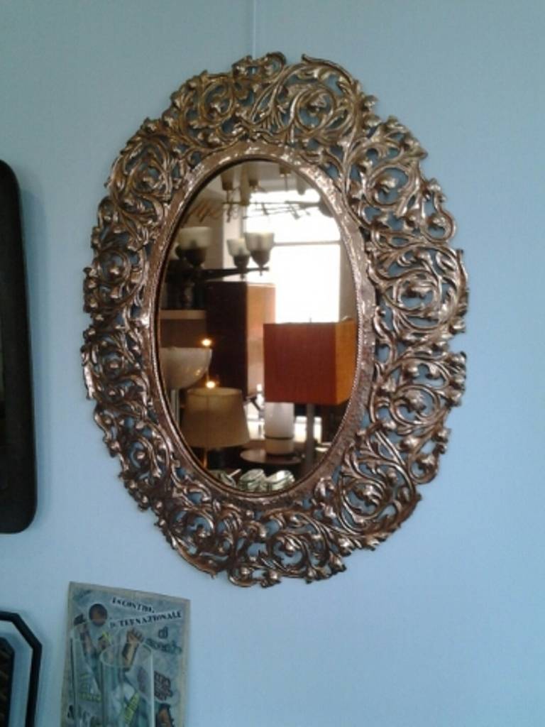 Late 1960s New Baroque Mirror For Sale at 1stDibs