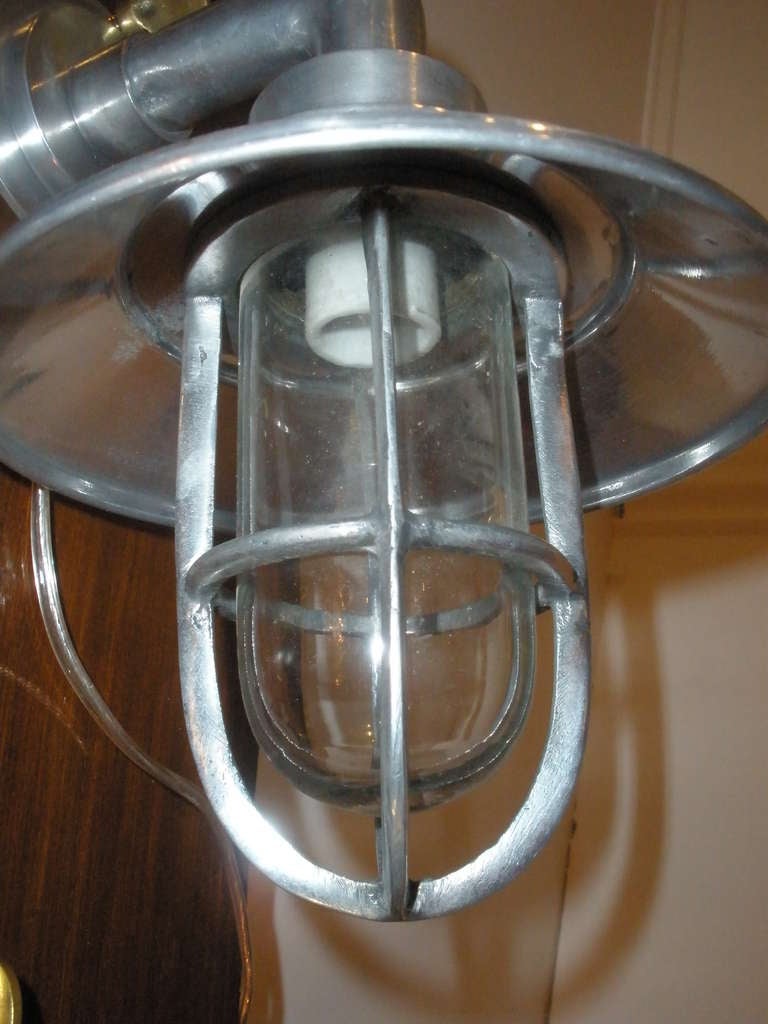 Pair of Antique Nautical Chrome Passageway Ship Lights at 1stDibs ...