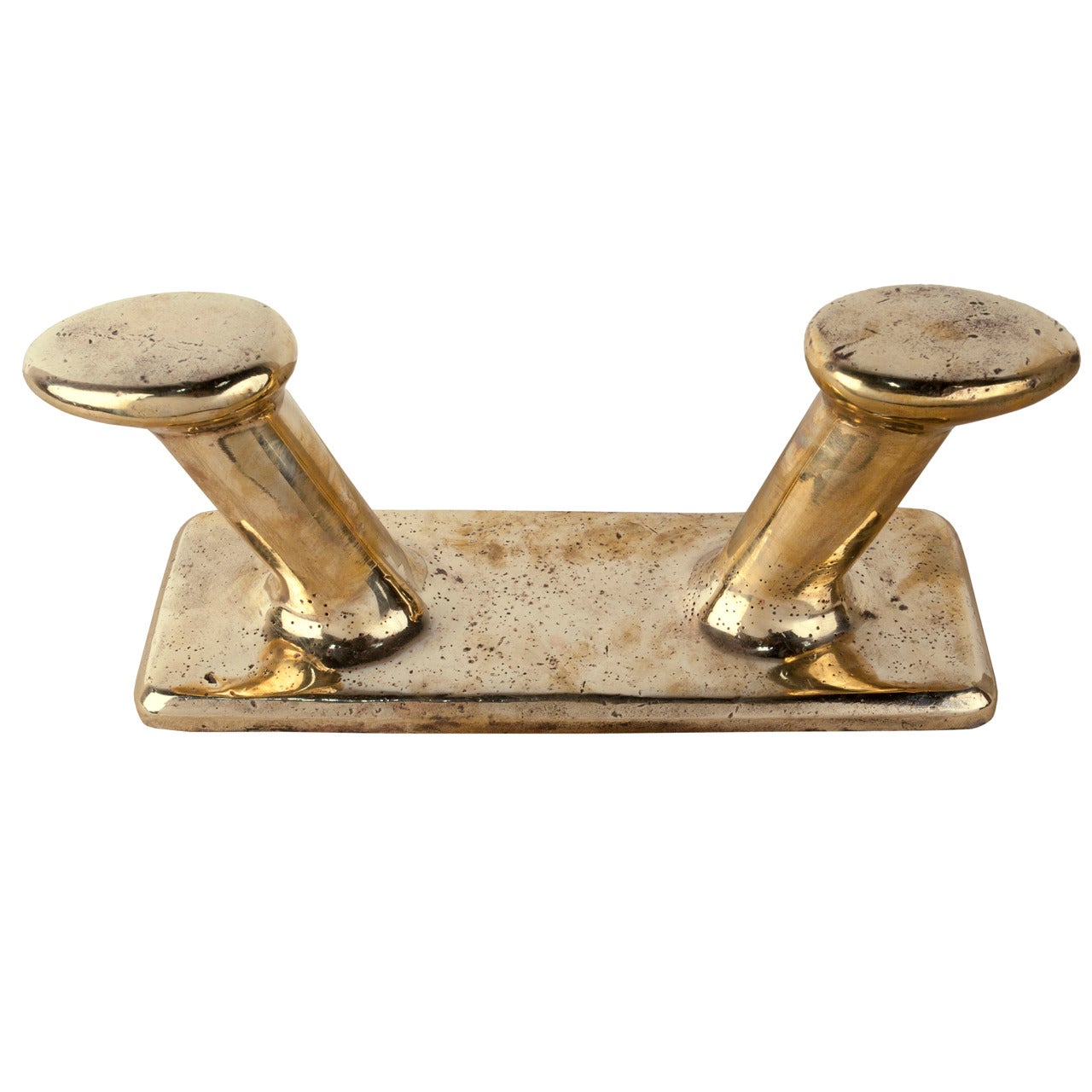 Solid Brass Antique Nautical Ship Cleat at 1stDibs