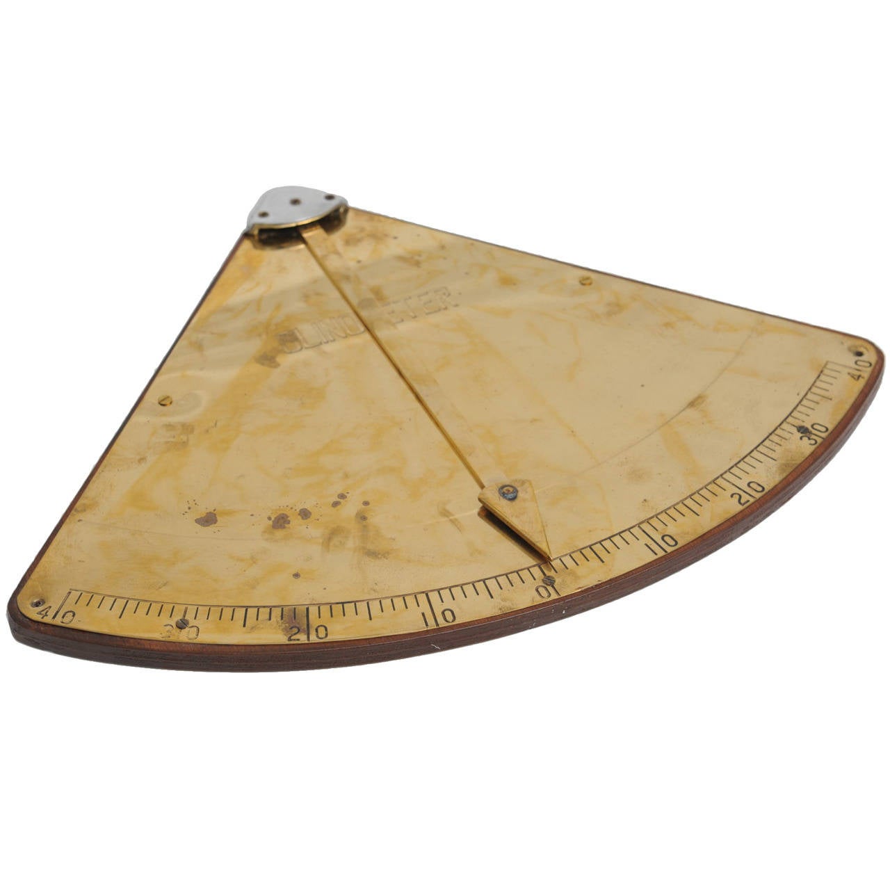 Mid-Century Brass Ship Clinometer at 1stdibs