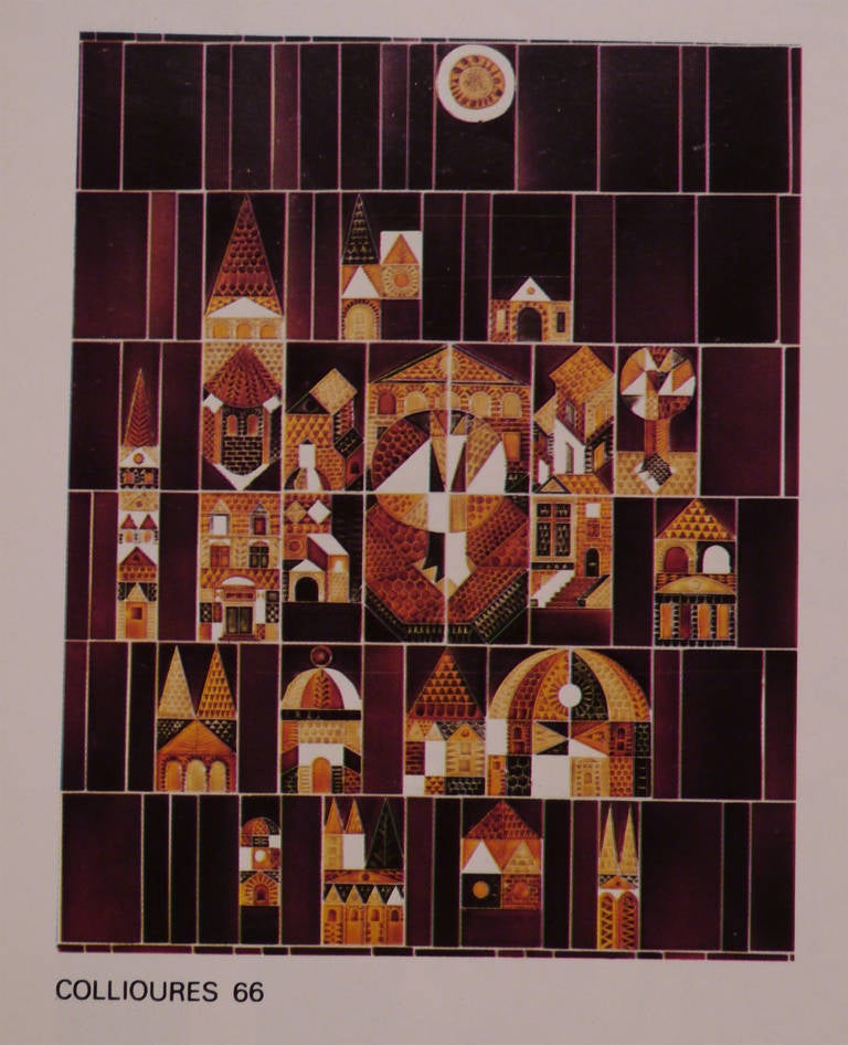 Roger Capron Wall Ceramic Panel "Le Village," Vallauris, 1972 For Sale ...