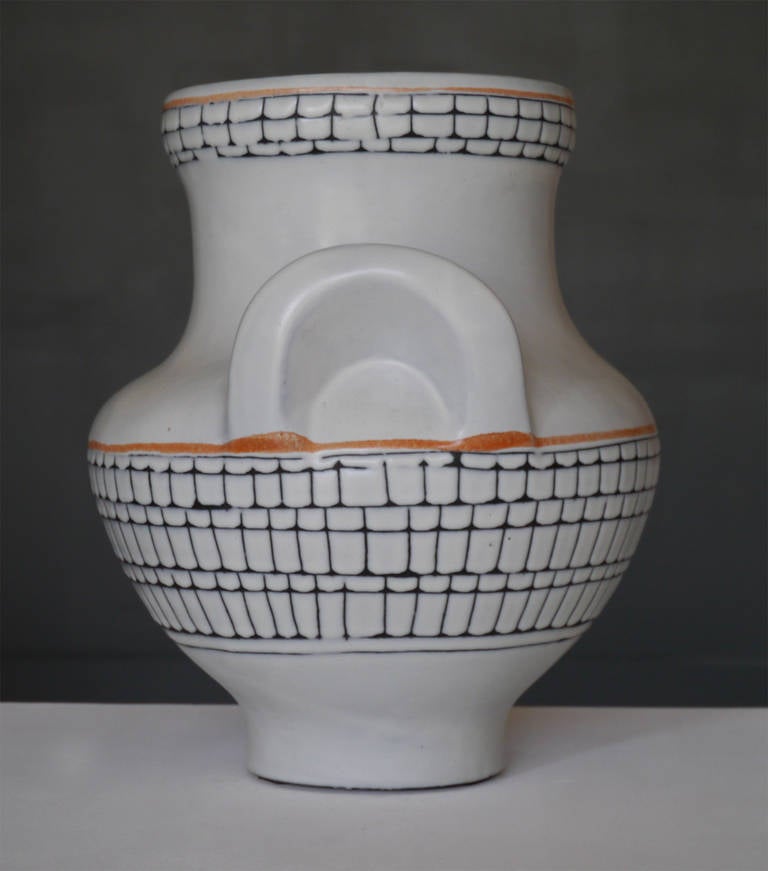 Large Iconic Vase by Roger Capron, Vallauris, France, circa 1950 For ...