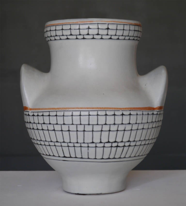 Large Iconic Vase by Roger Capron, Vallauris, France, circa 1950 For ...