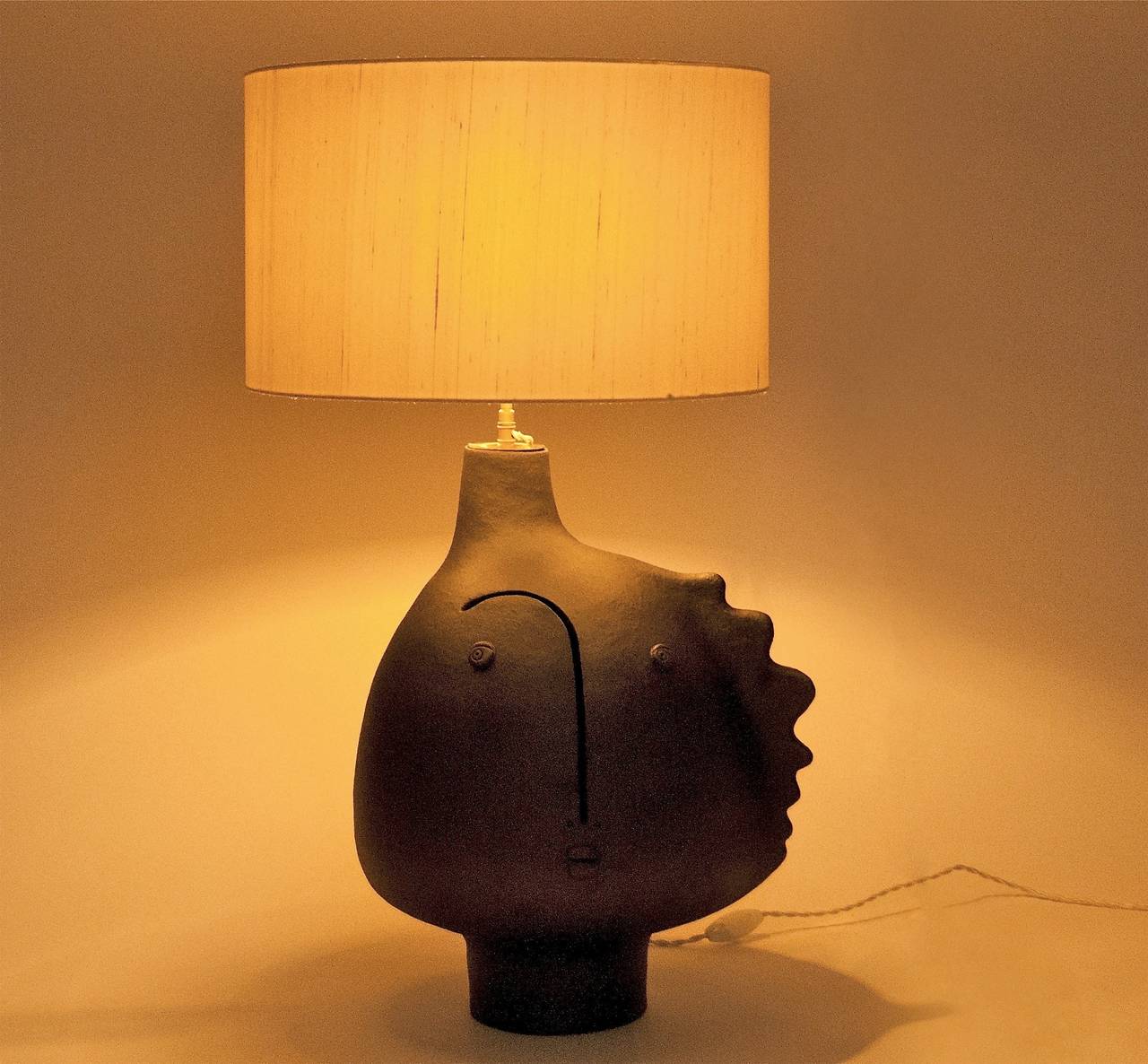 Large Ceramic and Sculptural Lamp-Base signed by DaLo at 1stDibs