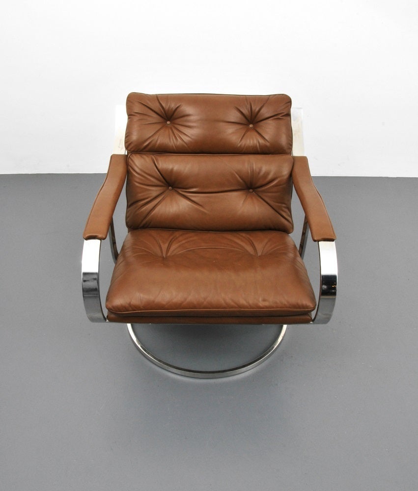 Great pair of Vintage Leather Lounge Chairs by Garnder Leaver--1970s ...