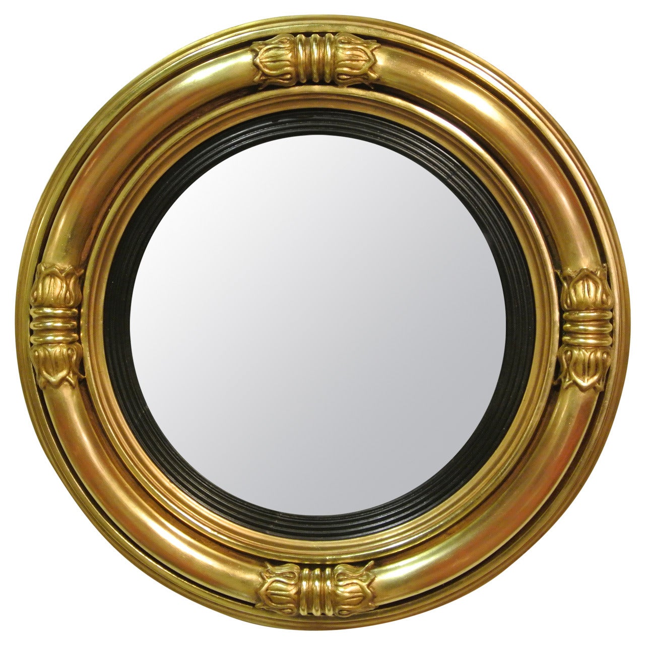 19th Century Regency Convex Bullseye Mirror at 1stDibs
