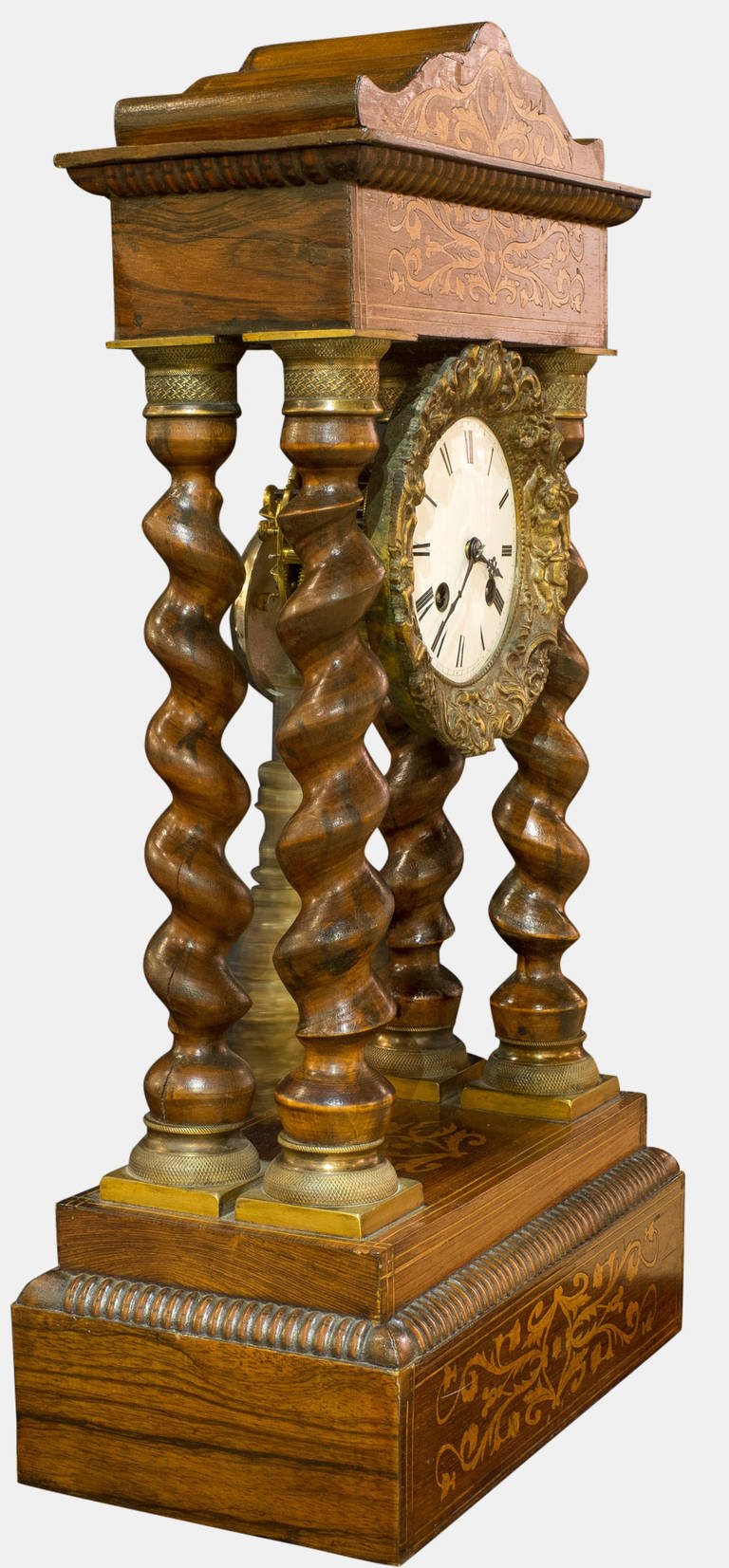 19th Century French Portico Clock at 1stDibs