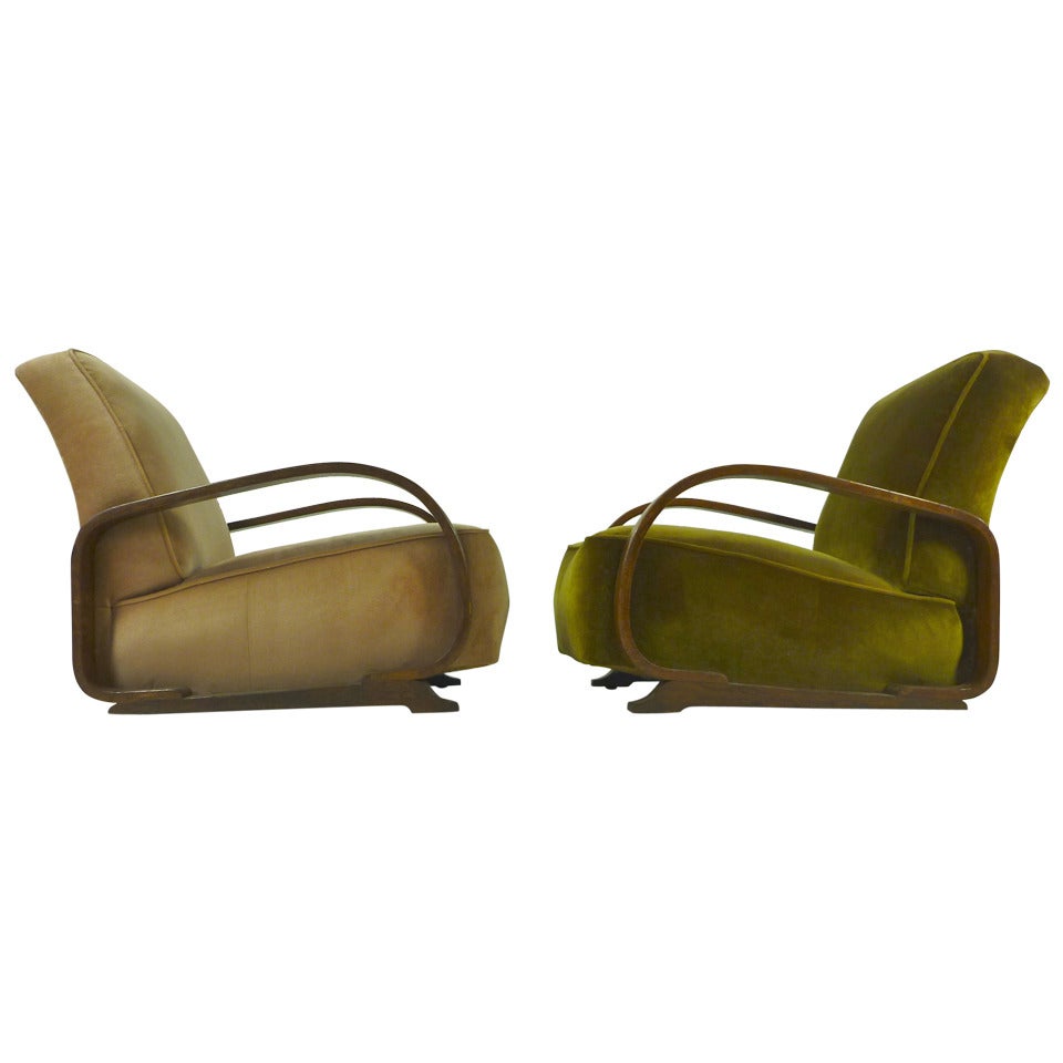 Early Modernist Lounge Chairs by Gilbert Rohde at 1stDibs