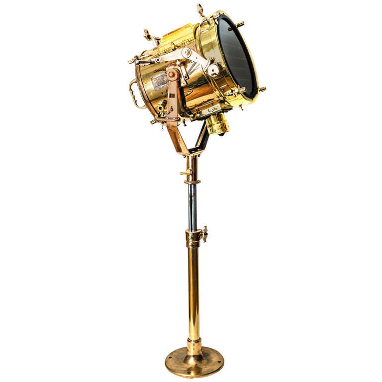 Vintage Industrial Searchlight - 6 For Sale on 1stDibs