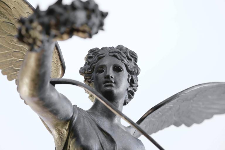 Unknown - Italian Bronze Figure of Nike, or Winged Victory For Sale at ...