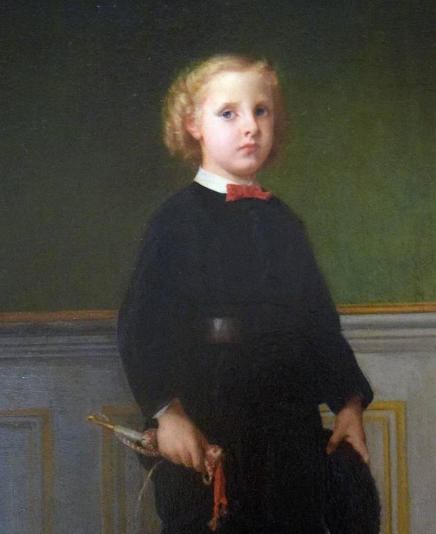 Tony Robert-Fleury - Portrait of a Young Boy For Sale at 1stDibs