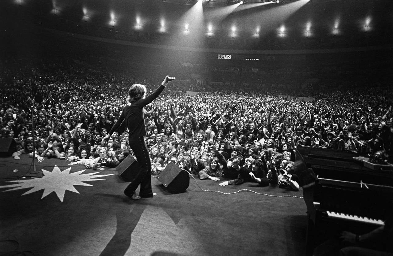 Ethan Russell - Mick Jagger of the Rolling Stones on stage For Sale at ...