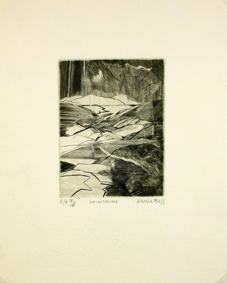 George Ball - Mid-Century French Mountain Scene at 1stDibs