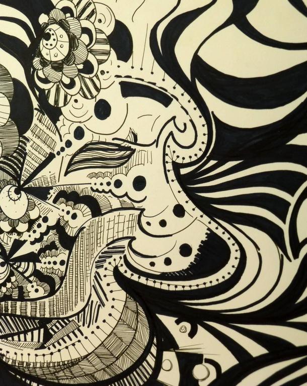 Unknown - Abstract in Pen For Sale at 1stDibs