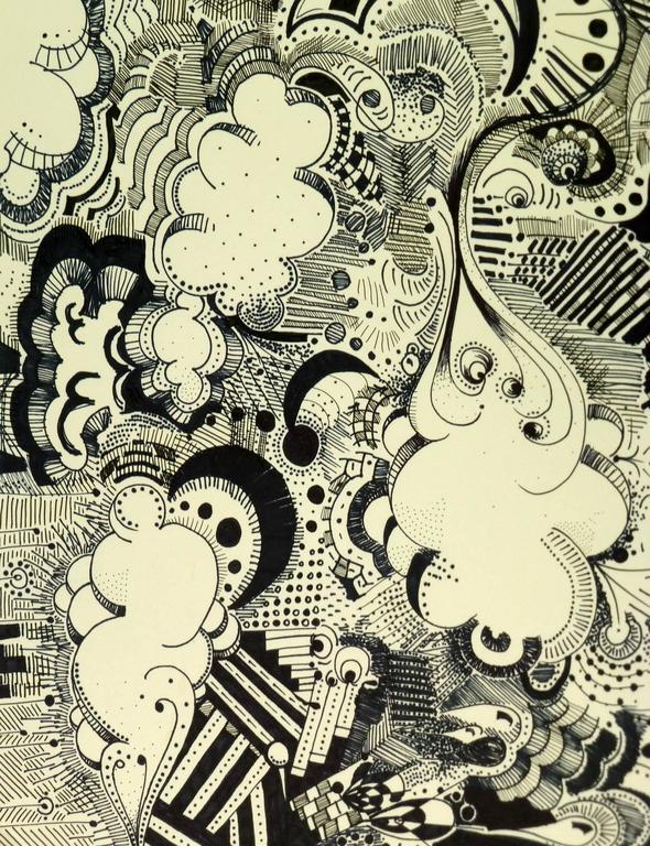 Unknown - Abstract in Pen For Sale at 1stDibs