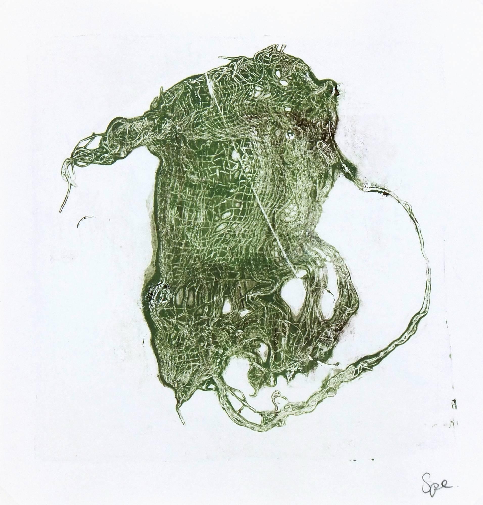 Spe - Modern Abstract in Green at 1stDibs