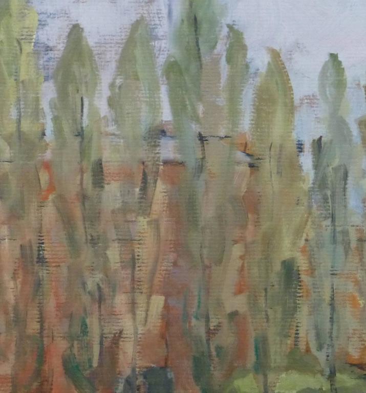 Raymond Bailly - Vintage Oil Landscape - Autumn Trail For Sale at 1stDibs