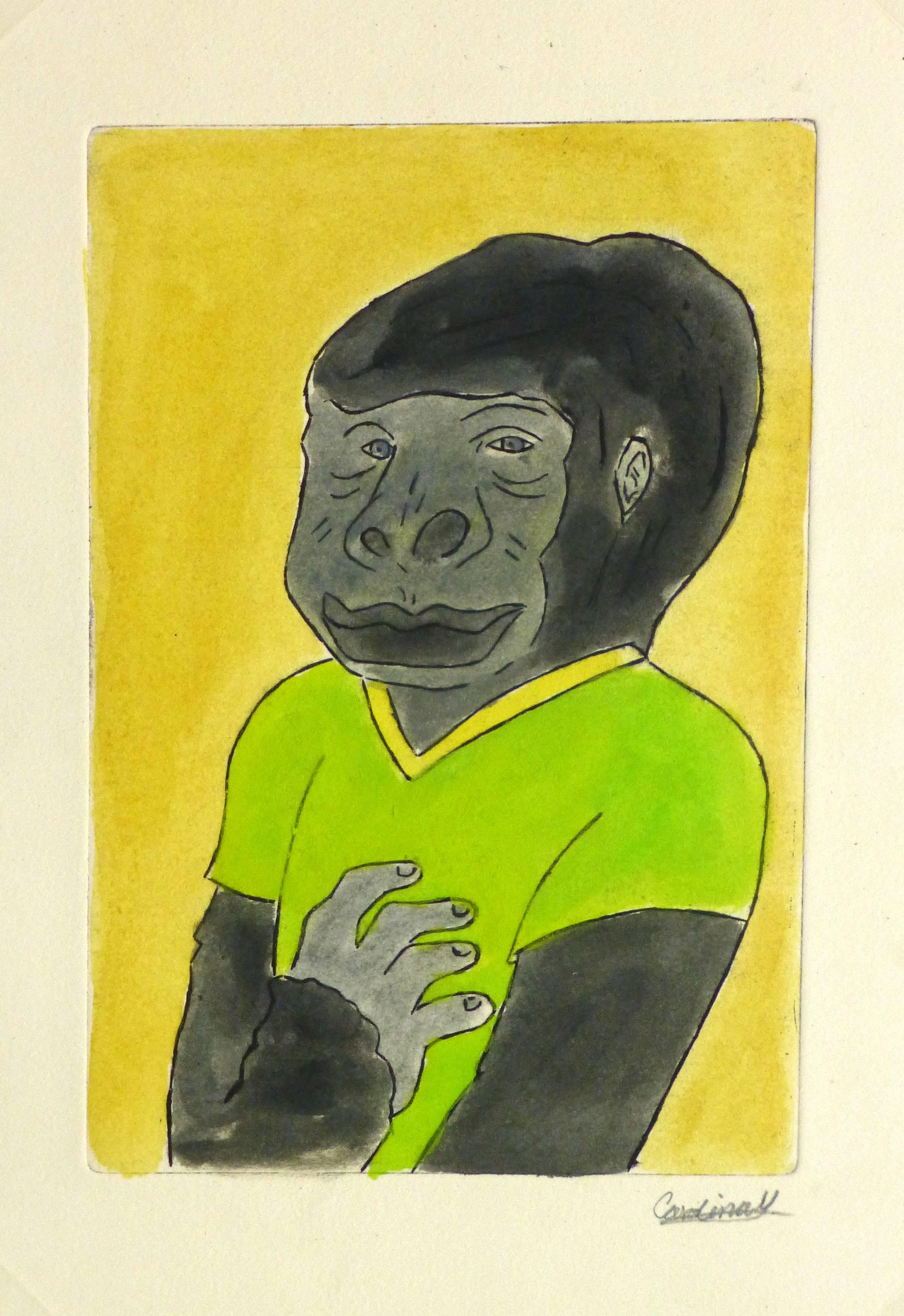 Kaupisch Von Reppert Irmgard - Ink Drawing - Startled in the Stall For ...