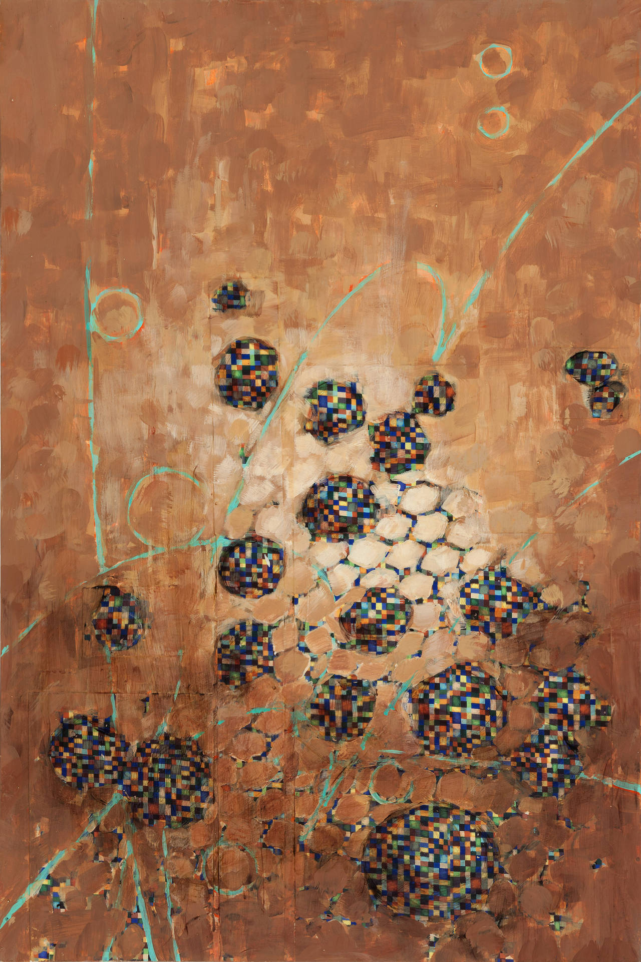 Stephen Brophy - Light Shards (Abstract Acrylic Painting on Panel in ...