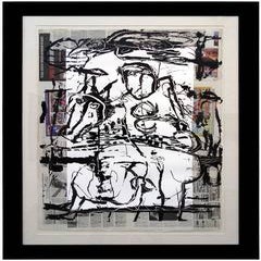 Peter Max - Midnight Profile, Print For Sale at 1stdibs