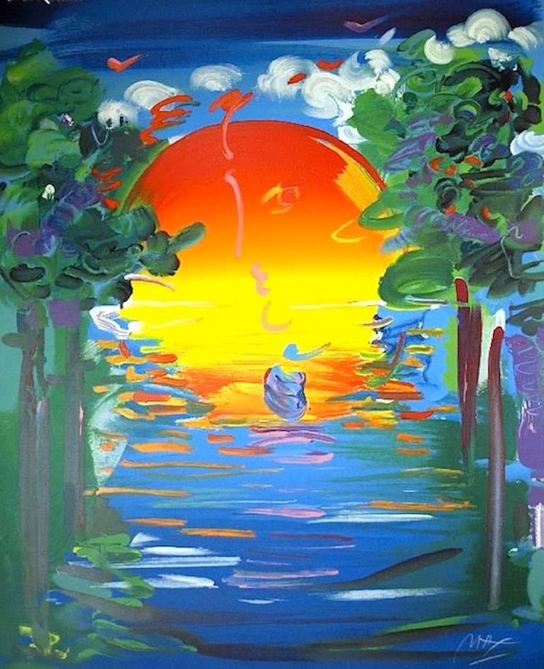 Peter Max - A Better World For Sale at 1stDibs | peter max landscape ...