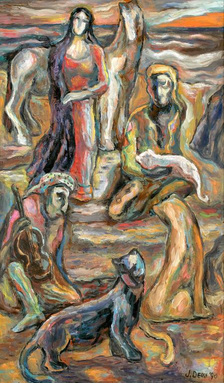 Judith Deim - Bye Bye Brazil, Painting For Sale at 1stdibs