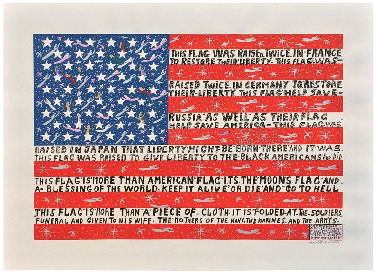 Howard Finster - This Flag For Sale at 1stDibs