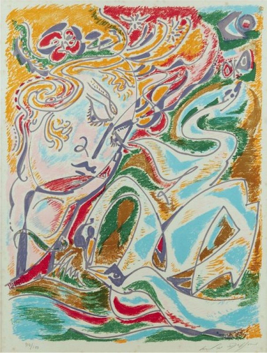 André Masson - Figures in Landscape For Sale at 1stDibs
