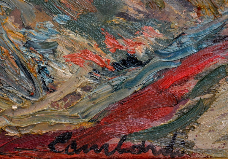 François Lombardi - François Lombardi, The Lane of Olive Trees, Oil on ...