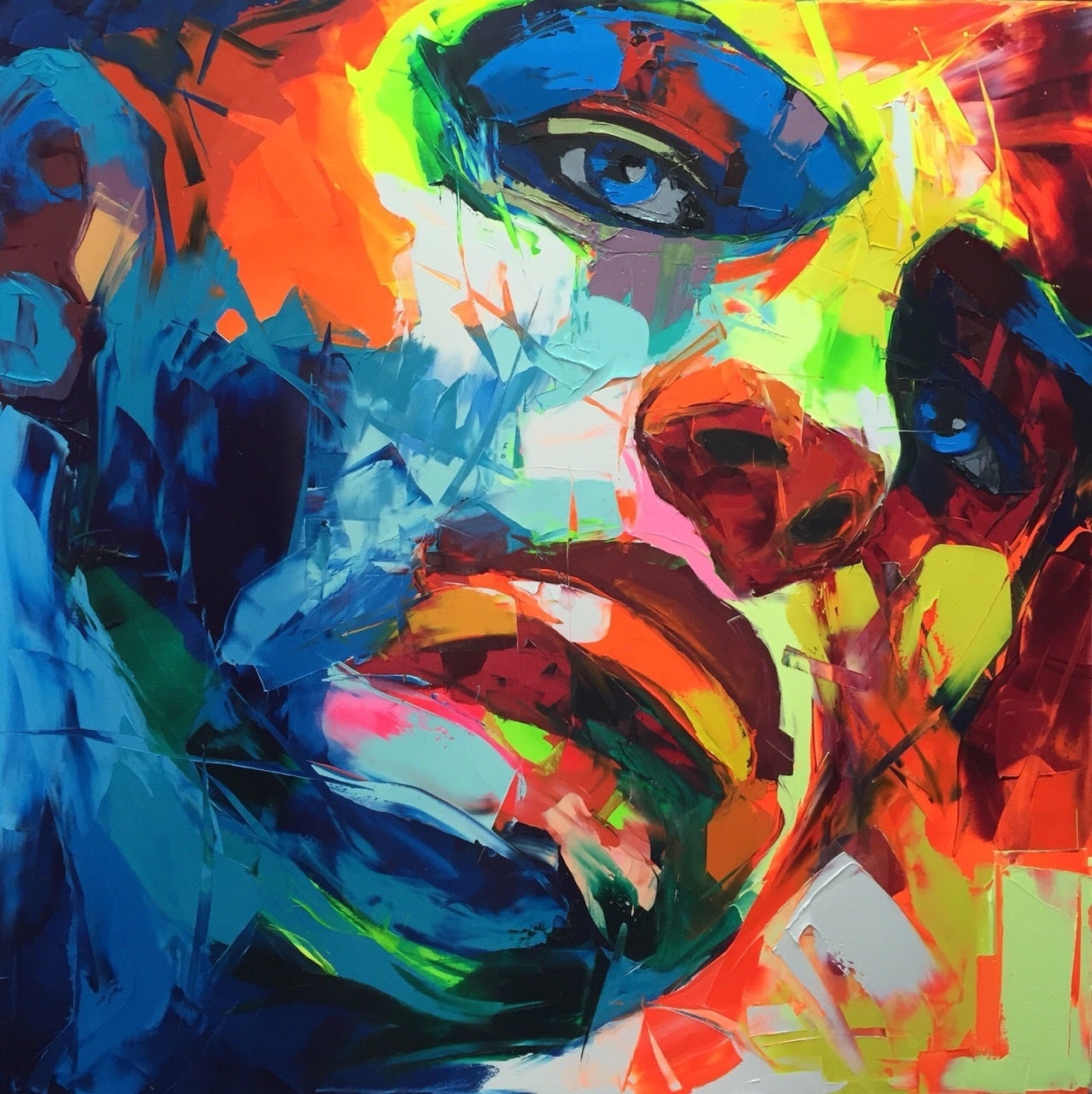 Françoise Nielly - Athena - 21st Century, Contemporary, Figurative, Oil ...