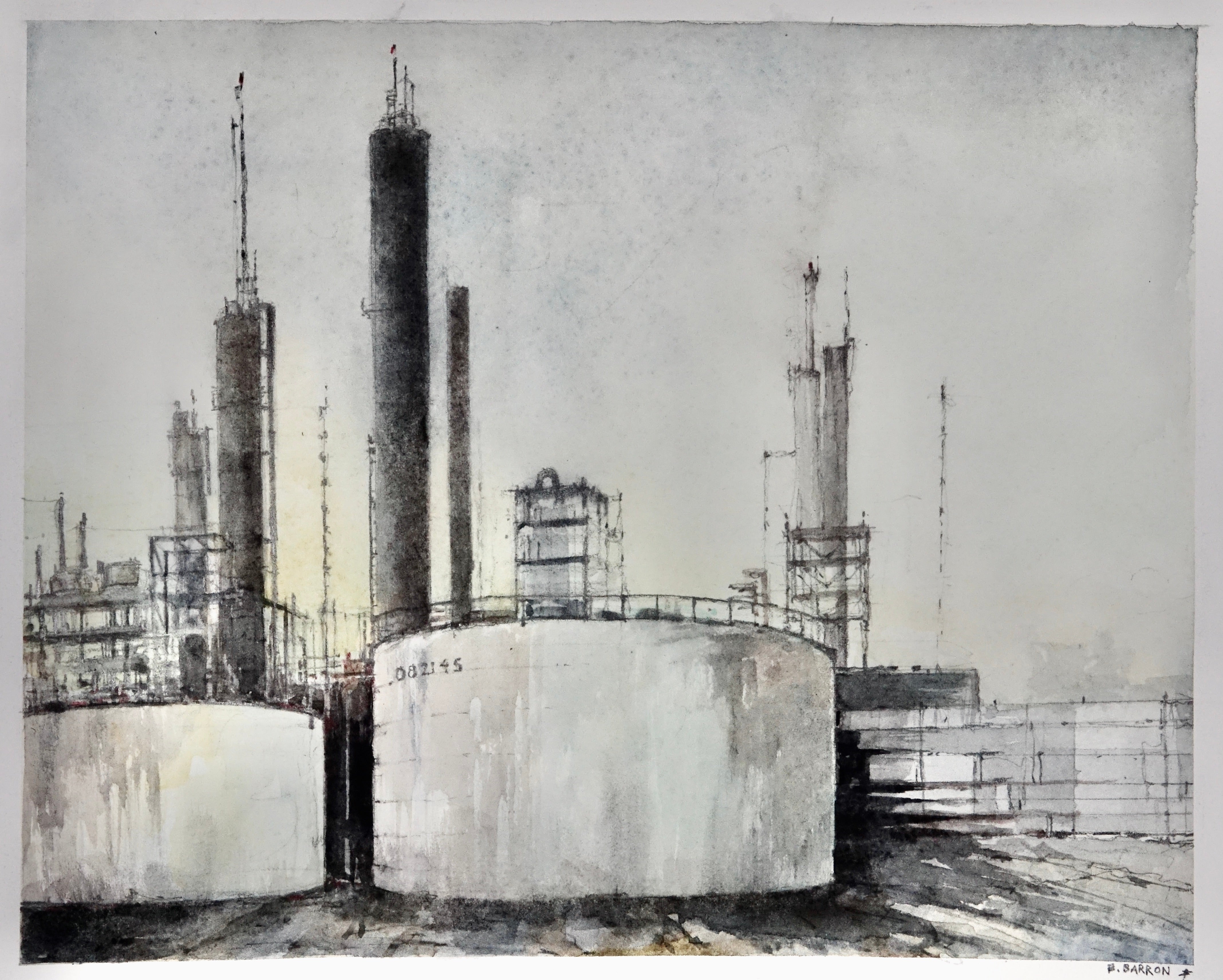 J.W. Tuton - J.W. Tuton - 1856 English Watercolour, Landscape with ...