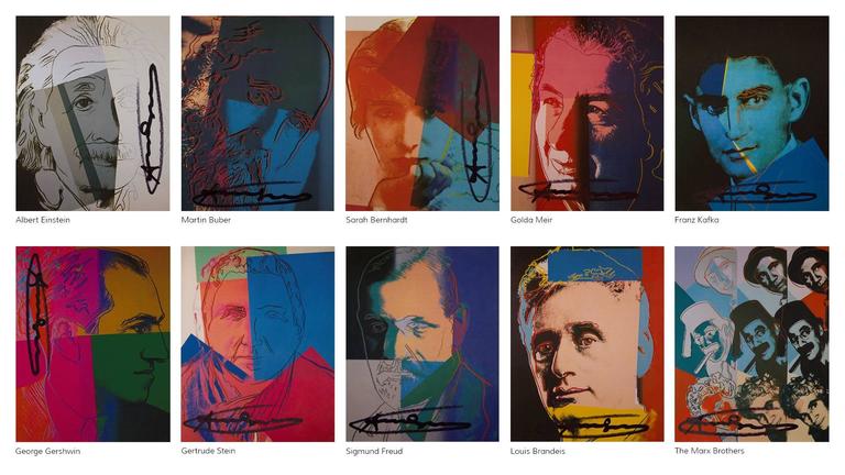 Andy Warhol - “10 Portraits of Jews of the Twentieth Century” by Andy ...